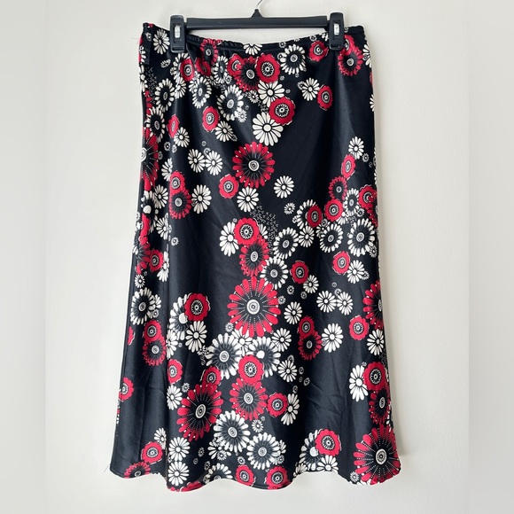 Ninety | Skirts | Vintage Ninety Floral Slip Maci Skirt | Poshmark